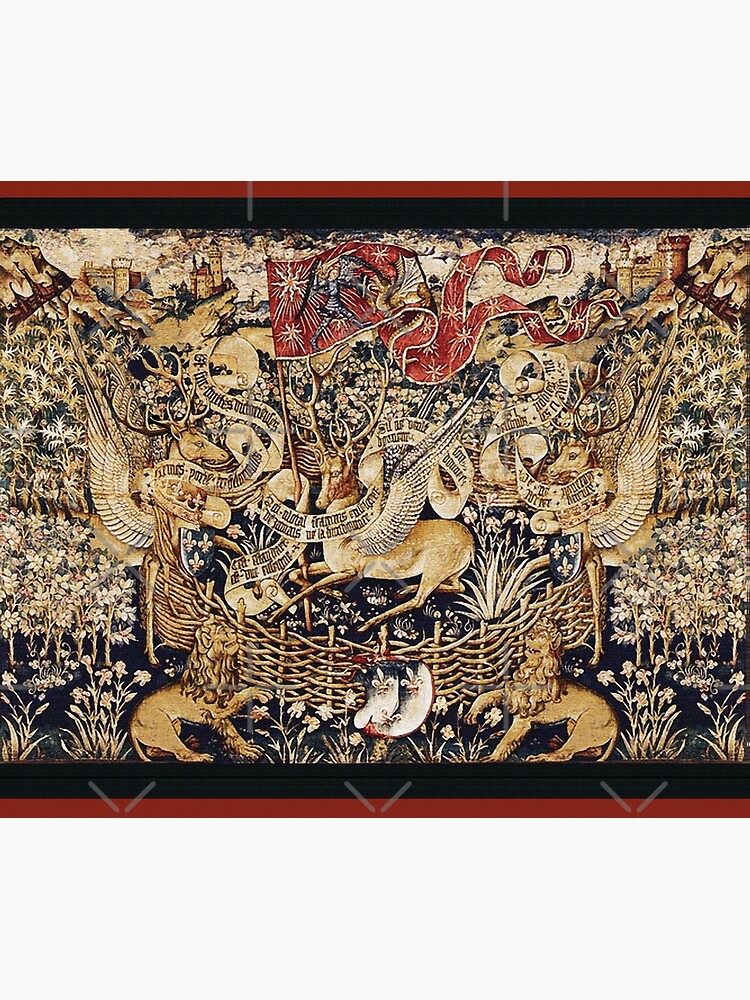 "WINGED STAGS WITH LIONS,COATS OF ARMS OF BOURBON FAMILY Royal French ...