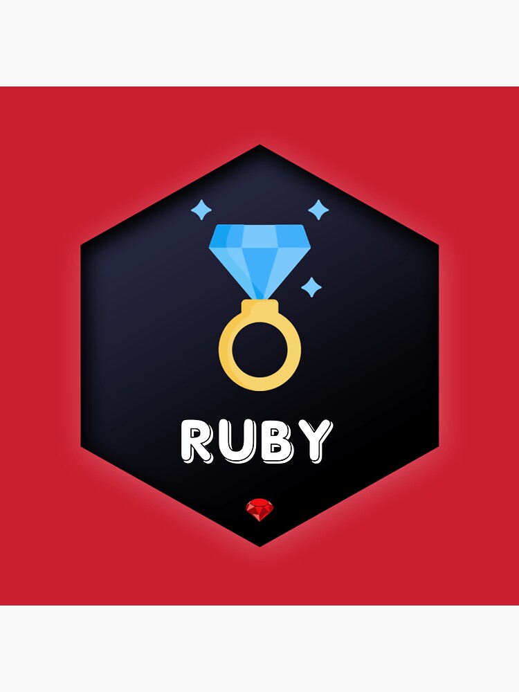 "Beautiful Ruby dimond" Sticker for Sale by Shivalayadesign | Redbubble