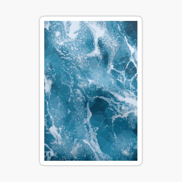 "Blue ocean" Sticker for Sale by vani-designs | Redbubble