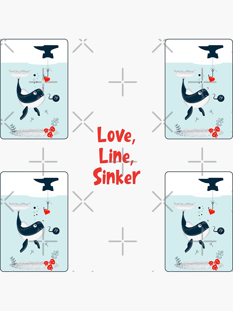 "Hook Line Sinker- Love Bait Sticker Pack" Sticker for Sale by ClickAlt ...