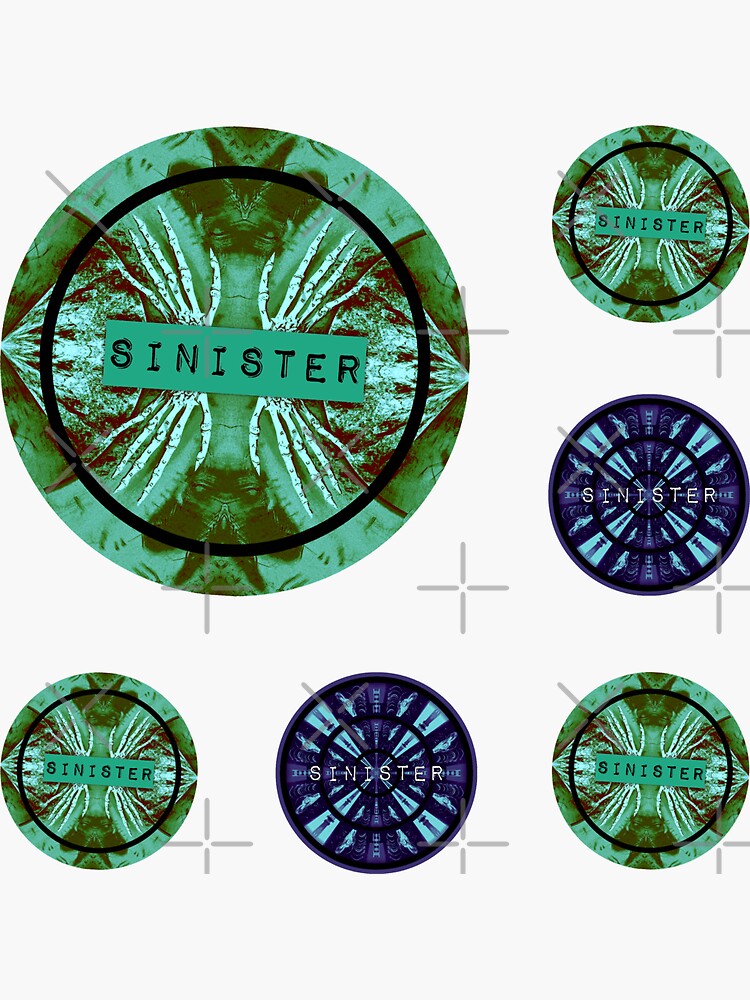 "Sinister " Sticker by Darkside77 | Redbubble