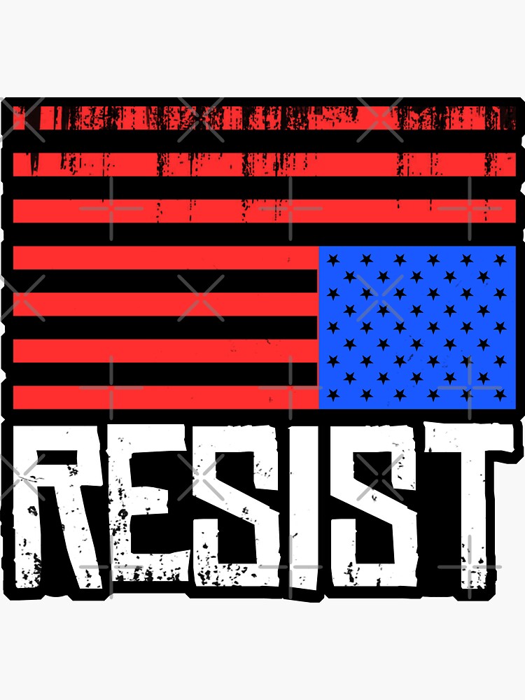 "Upside Down Flag USA American Black And White Red Blue Red Resist ...
