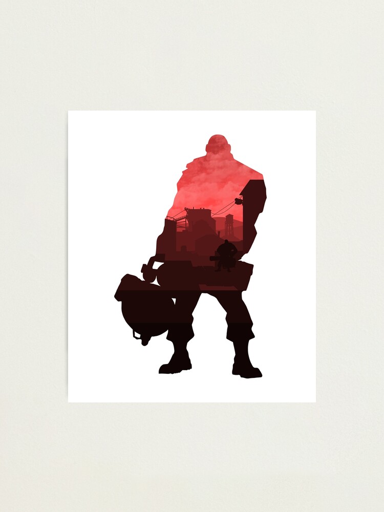 Lámina fotográfica «Team Fortress 2 Red Heavy» de AstriumArt | Redbubble
