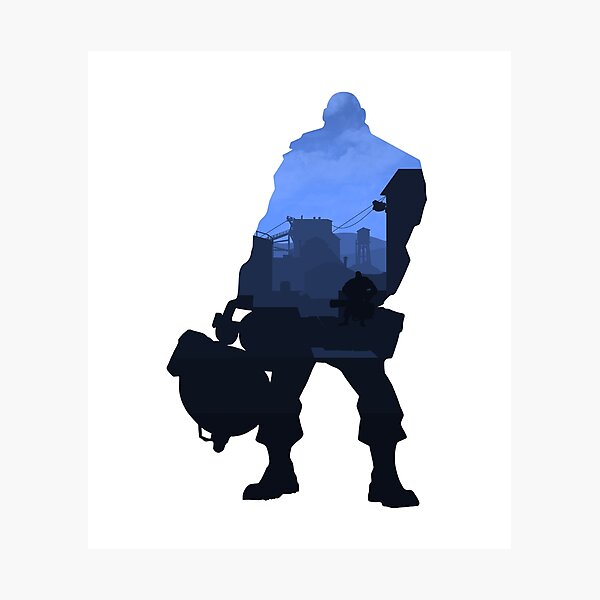 "Team Fortress 2 Blue Heavy" Photographic Print for Sale by AstriumArt ...