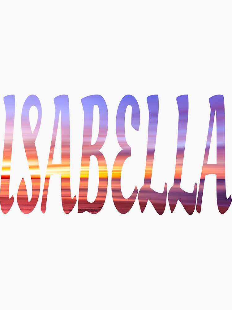 "Isabella" Sticker for Sale by Areashor | Redbubble