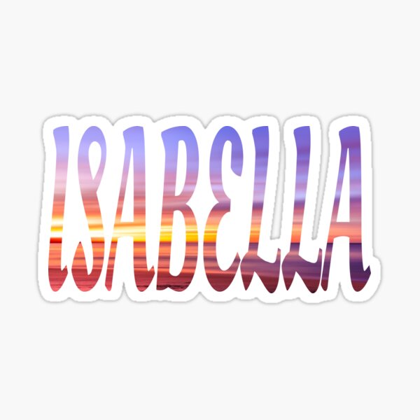 "Isabella" Sticker for Sale by Areashor | Redbubble