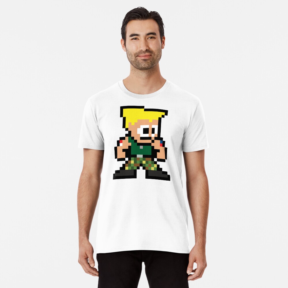 "Guile (Street Fighter) 8-bit Retro Pixel Art" Poster for Sale by ...