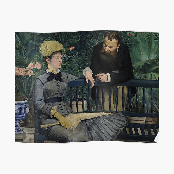 "Edouard Manet - In the Conservatory" Poster for Sale by DevineDesignz ...