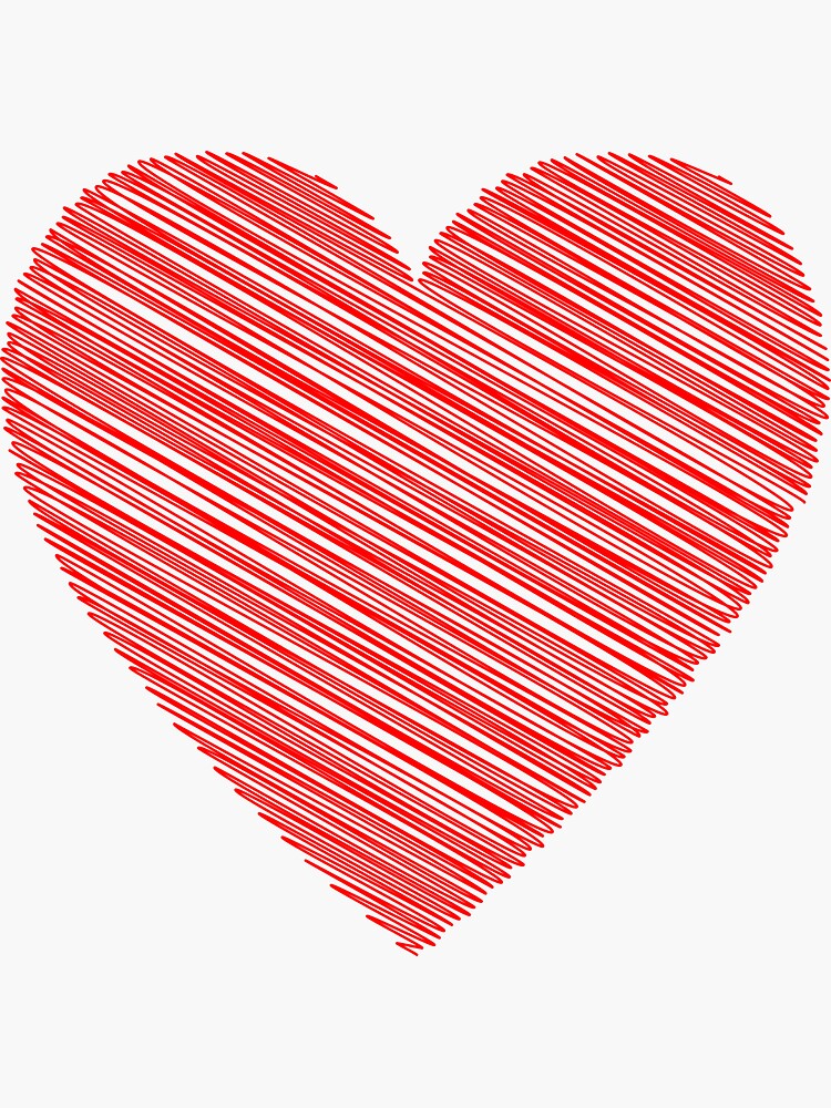 "Shaded Heart Shape" Sticker for Sale by azzam-13 | Redbubble