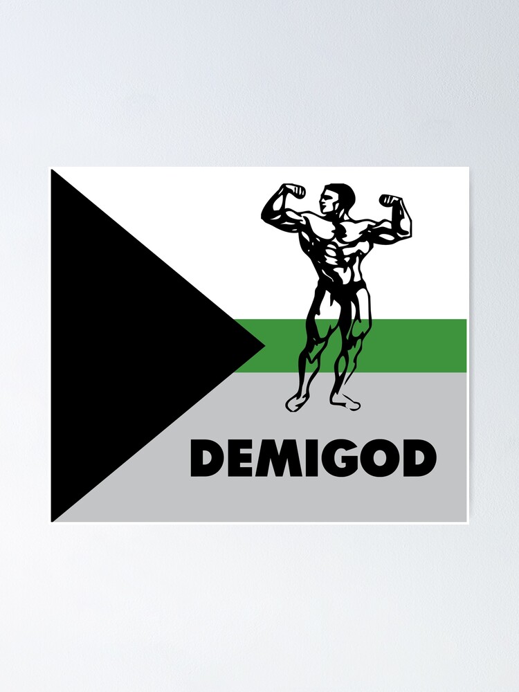 "Demiromantic Demigod Pride Flag" Poster by asexualowls | Redbubble