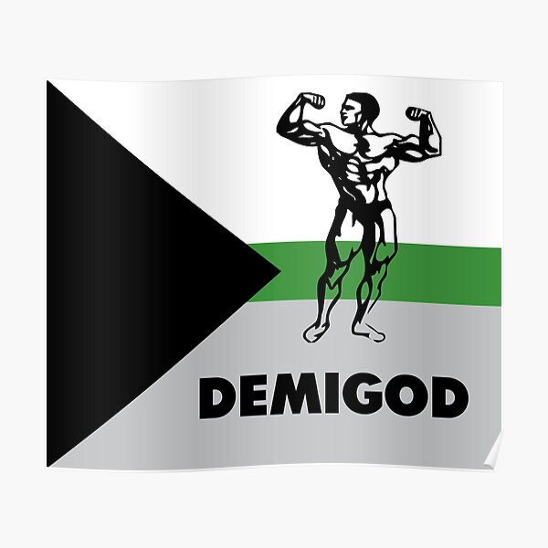 "Demiromantic Demigod Pride Flag" Poster by asexualowls | Redbubble