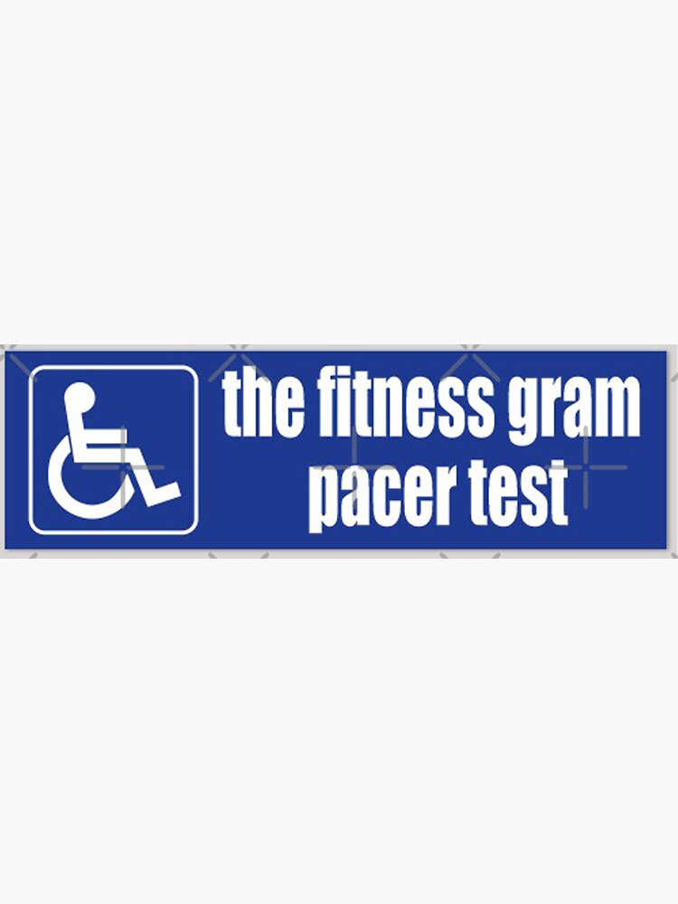 "the fitness gram pacer test" Sticker for Sale by pandastickers | Redbubble