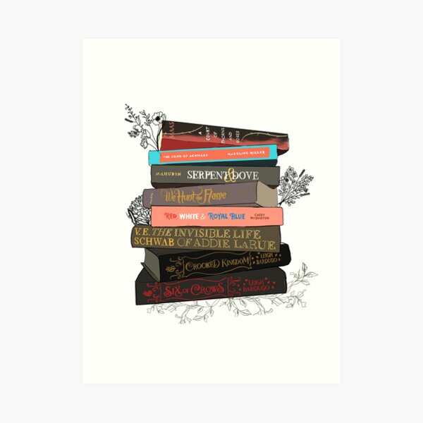 "Booktok Favorites" Art Print for Sale by mfmcfarlane | Redbubble