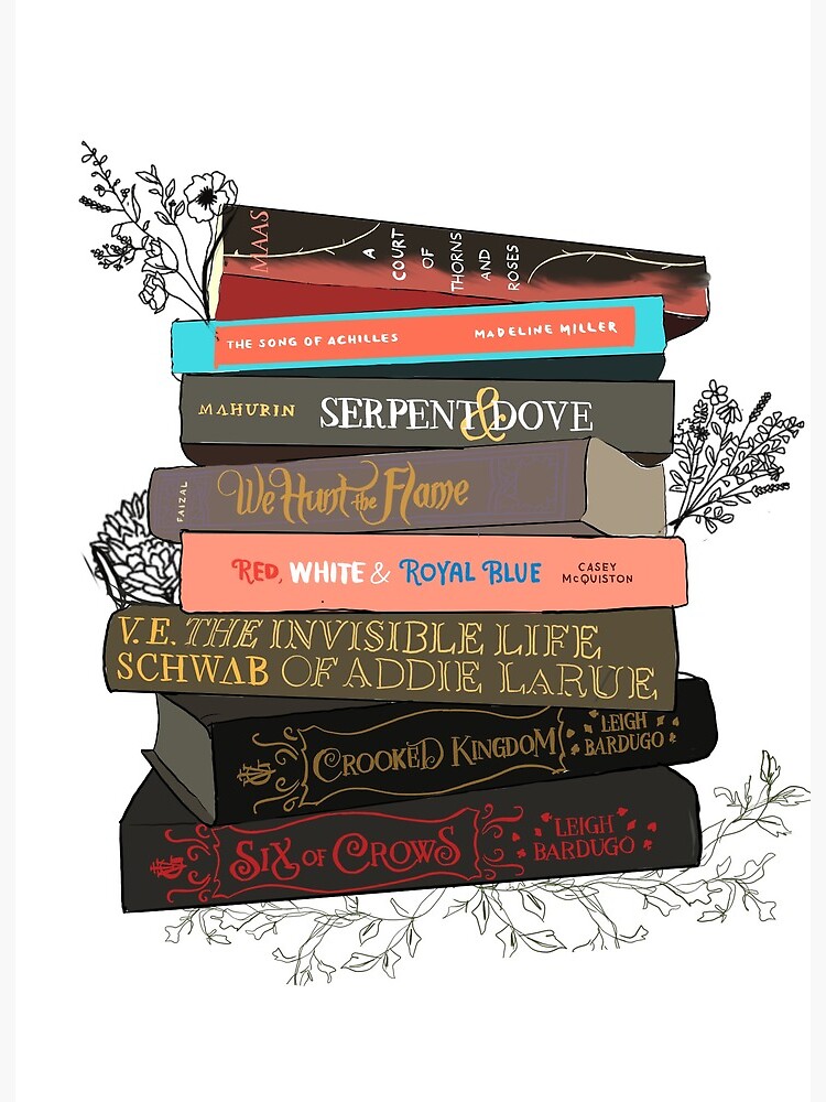 "Booktok Favorites" Art Board Print for Sale by mfmcfarlane | Redbubble