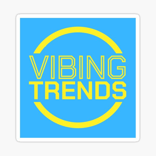 "Vibing Trends Logo" Sticker for Sale by VibingTrends | Redbubble