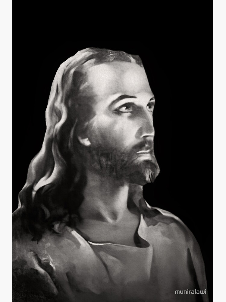 "Jesus Christ Profile" Sticker by muniralawi | Redbubble