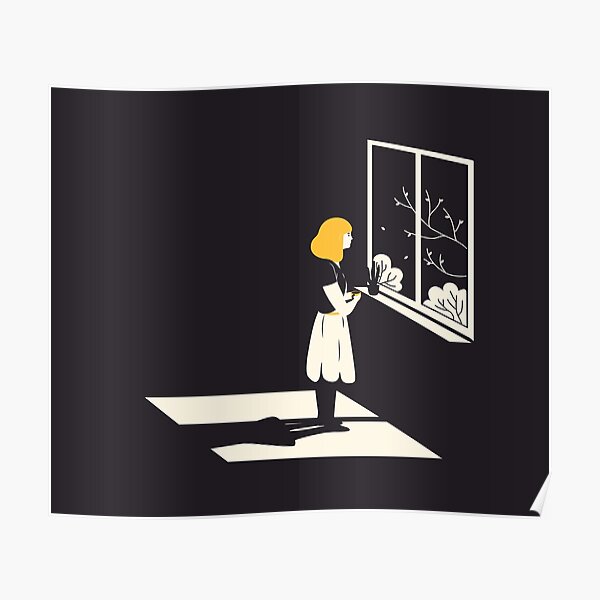 "Loneliness in Black" Poster for Sale by abir1243 | Redbubble