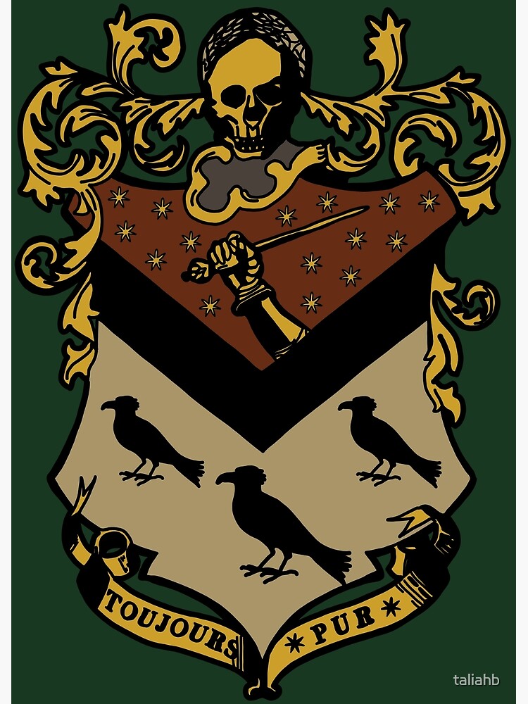 "Black Family Crest" Poster for Sale by taliahb | Redbubble