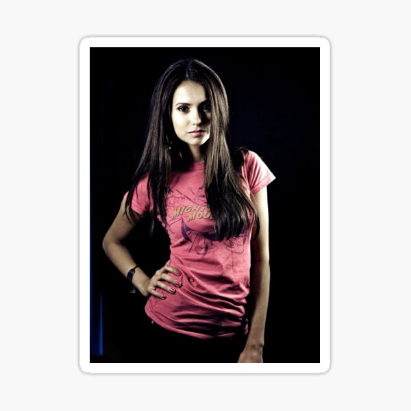 "Nina Dobrev - Elena Gilbert - Plakat" Sticker von peytonsawyer | Redbubble