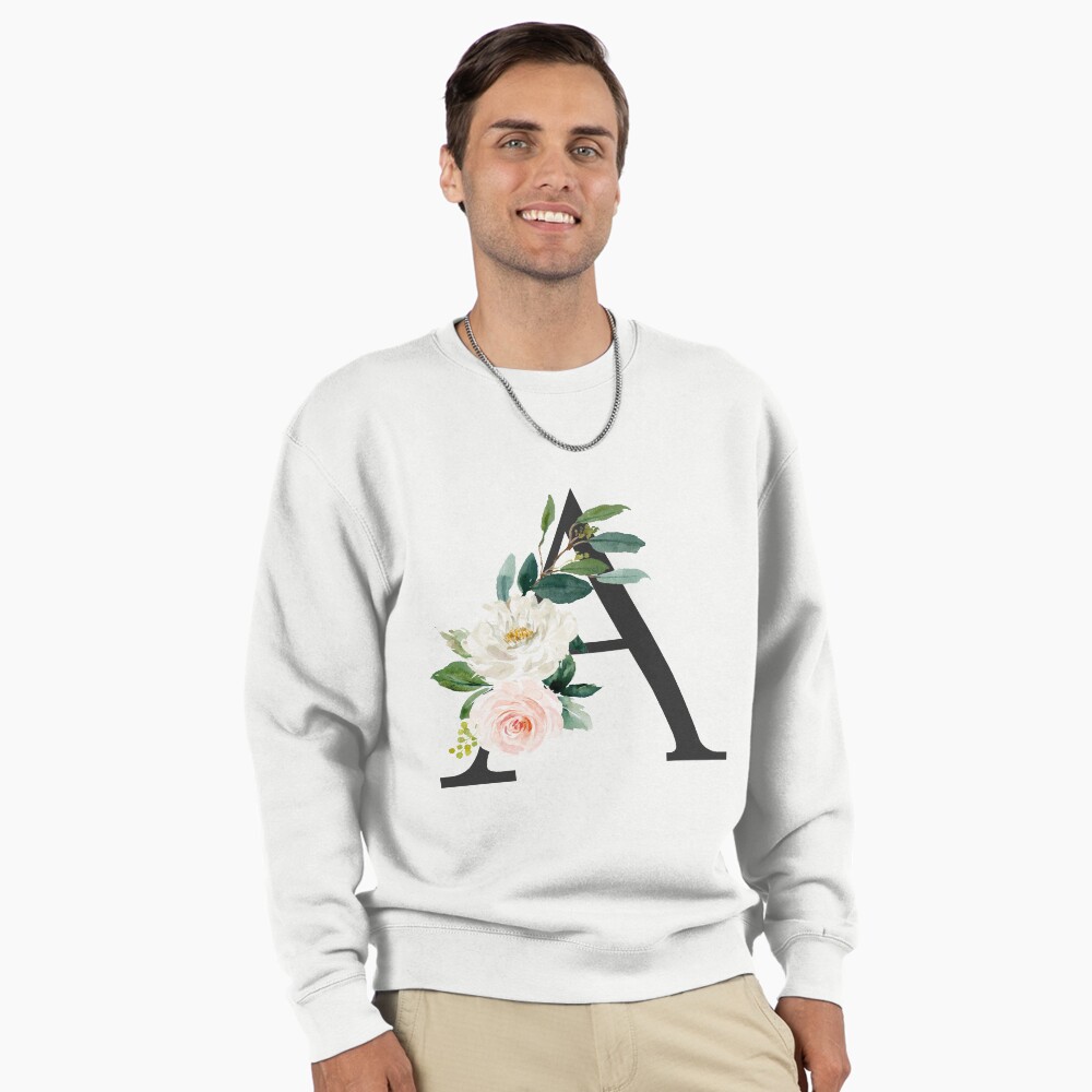 "Watercolor Pretty Flowers Letter A Floral Monogram" Art Print for Sale ...