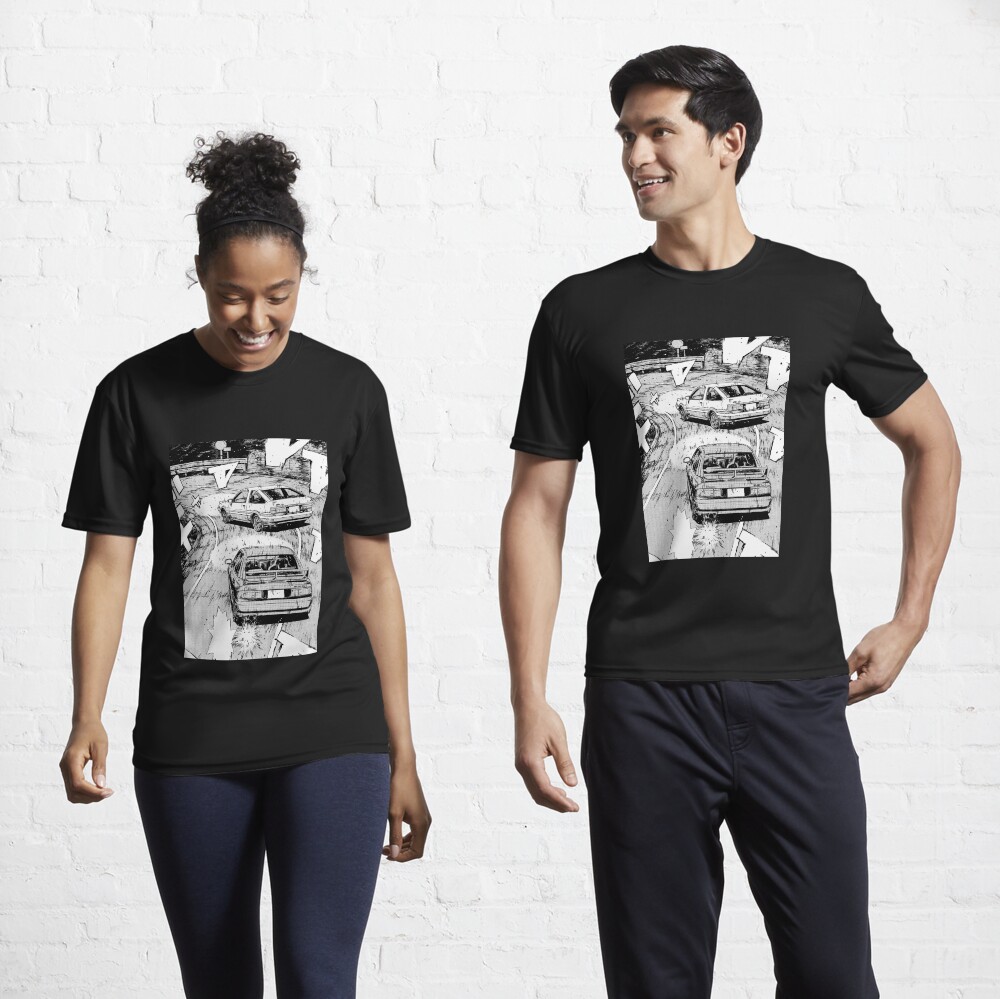 "Initial D Manga Panel AE86 VS RX7" Sticker for Sale by GeeknGo | Redbubble