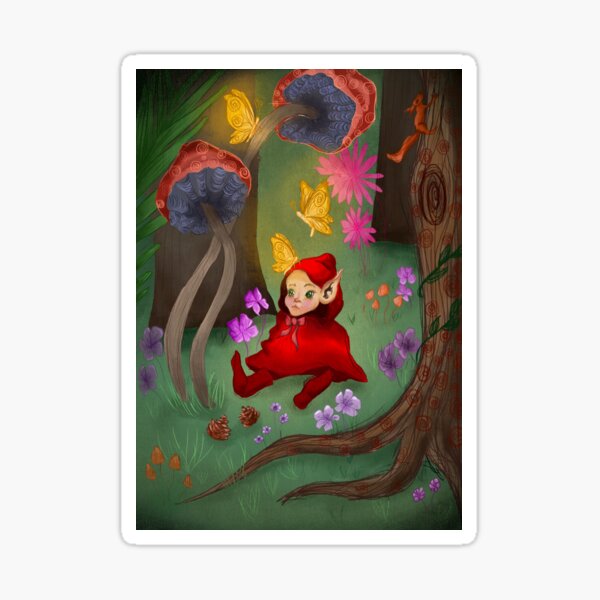 "Little elf" Sticker by Elsaloute | Redbubble