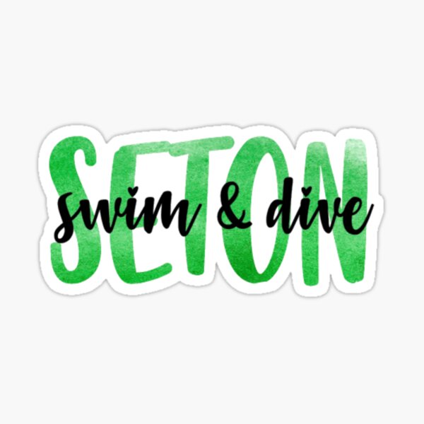 "seton high school swim and dive" Sticker for Sale by lizgoettke22 ...
