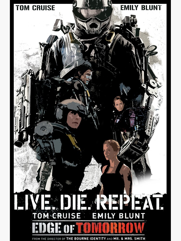 "Edge of Tomorrow poster" Sticker for Sale by blackcross | Redbubble