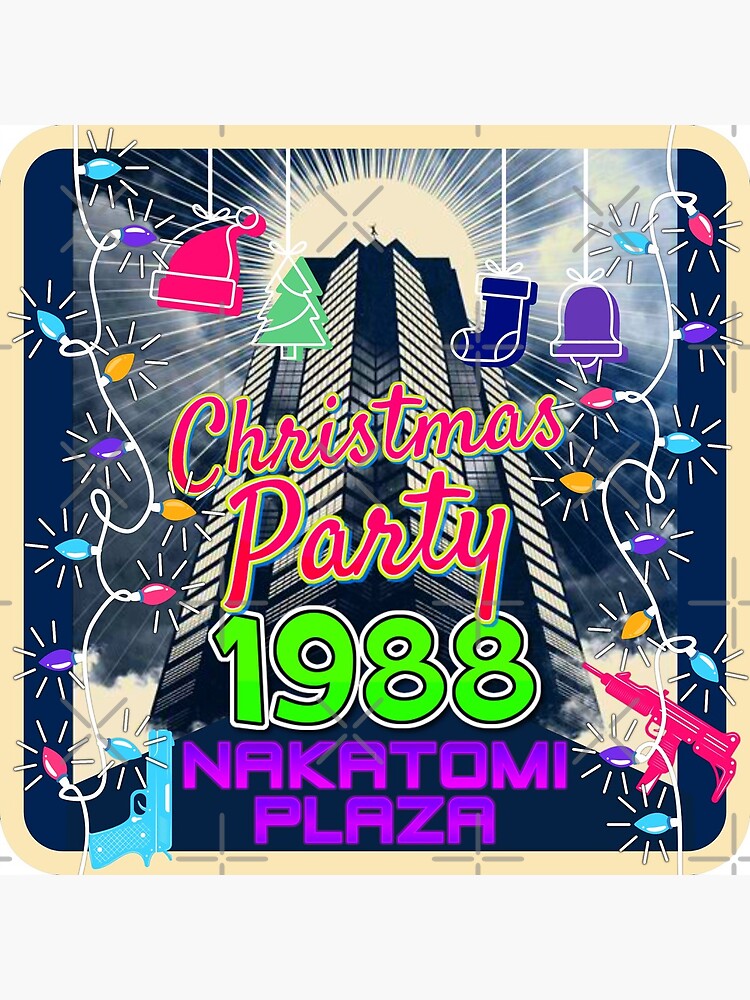 ""Die Hard" Christmas Party 1988 - Nakatomi Plaza" Poster for Sale by ...