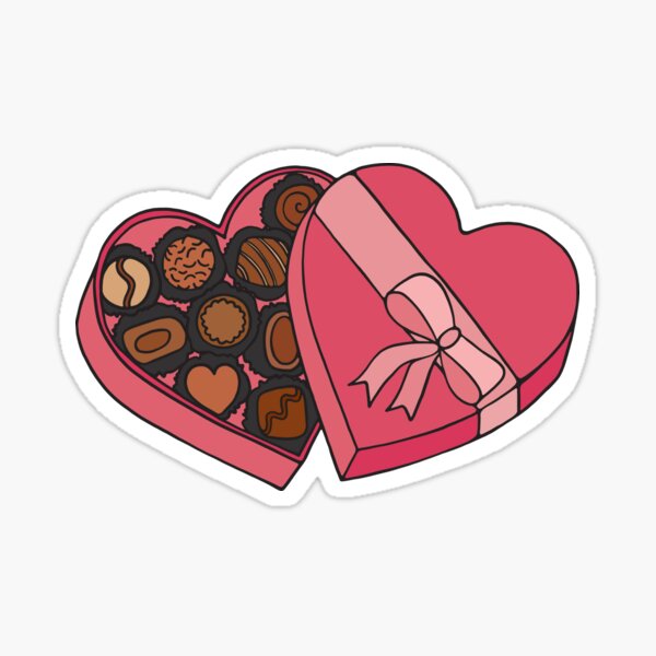 "Box of Chocolate" Sticker for Sale by murialbezanson | Redbubble