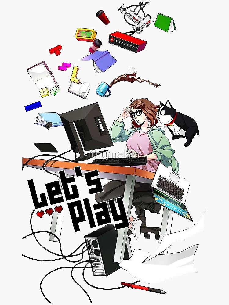 "Let's Play" Sticker by thymaker | Redbubble