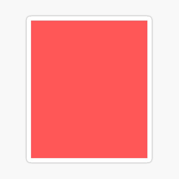 "Simple Light Red" Sticker for Sale by ShopManea | Redbubble