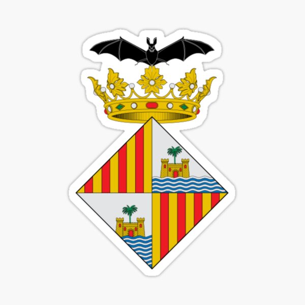 "mallorca flag coat of arms" Sticker by mikoala50 | Redbubble