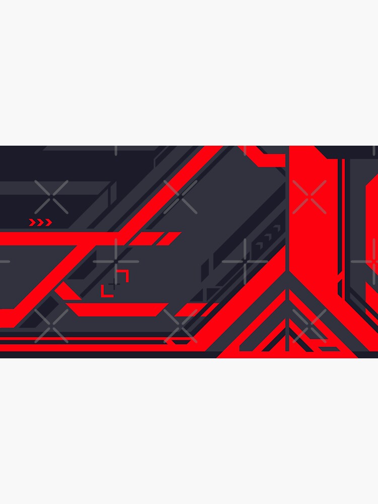 "CSGO | Grey & Red Pattern" Sticker for Sale by archanor | Redbubble