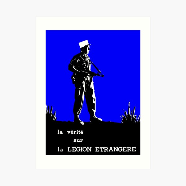 "French Foreign Legion Poster" Art Print by sirglennbo | Redbubble