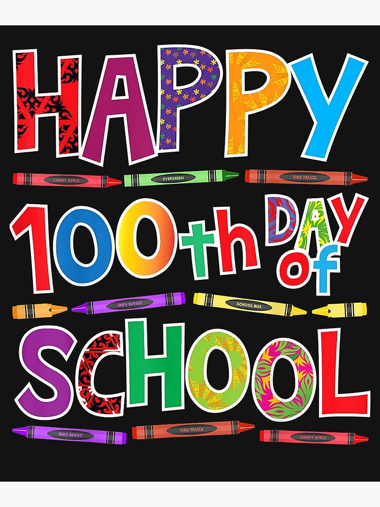 Poster « joyeux 100e jour d'école, professeur ou élève de maternelle ...