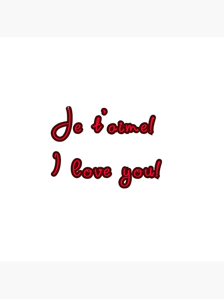 Je t'aime, i love you Premium Matte Vertical Poster sold by HTo hold | SKU 40578944 | 65% OFF ...