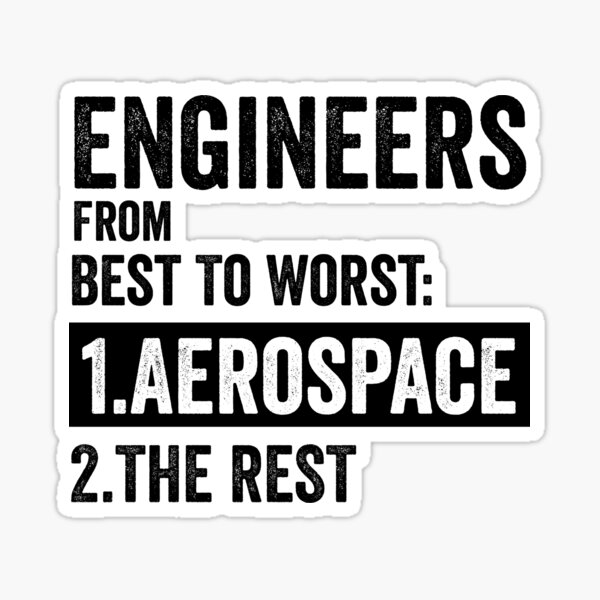 " Engineers From Best To Worst Aerospace Engineering, funny Aerospace ...