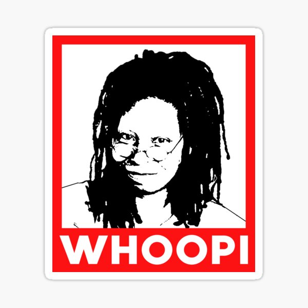 "Whoopi Goldberg" Sticker by zai-zai | Redbubble
