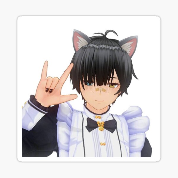 "catboy kawaii ^_^" Sticker for Sale by punkpl4net | Redbubble