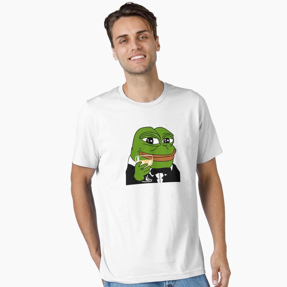 "Toasting Pepe" Sticker for Sale by Leishman | Redbubble