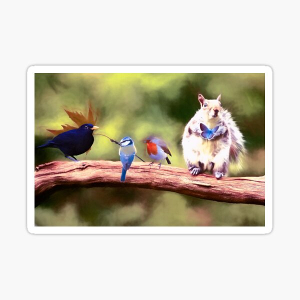 "Wildlife Friends" Sticker for Sale by shalisa | Redbubble