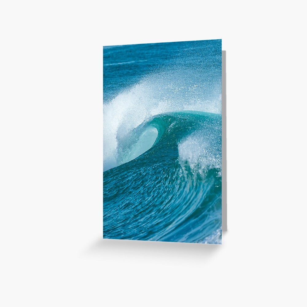 "Beautiful Blue Ocean Waves" Greeting Card for Sale by digoarpi | Redbubble