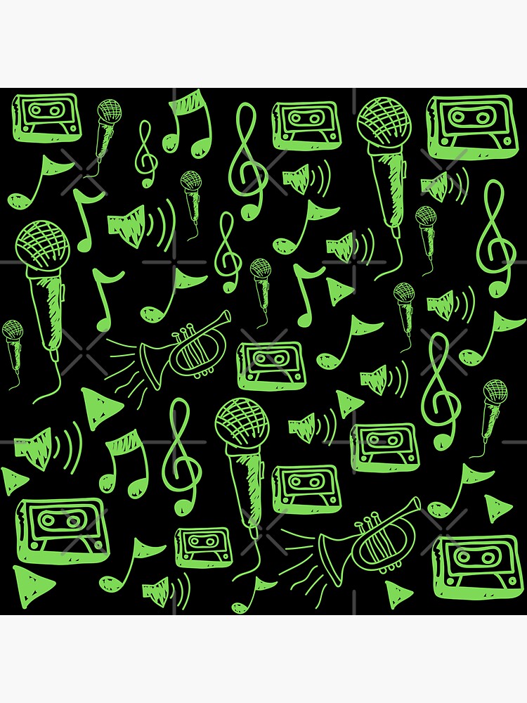 "Music Icons " Sticker by MariesDesigns11 | Redbubble