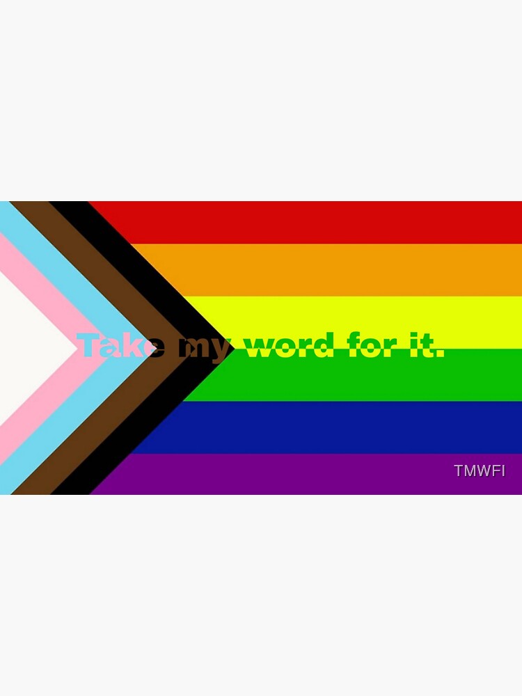 "Progress Pride (trans)" Sticker for Sale by TMWFI | Redbubble