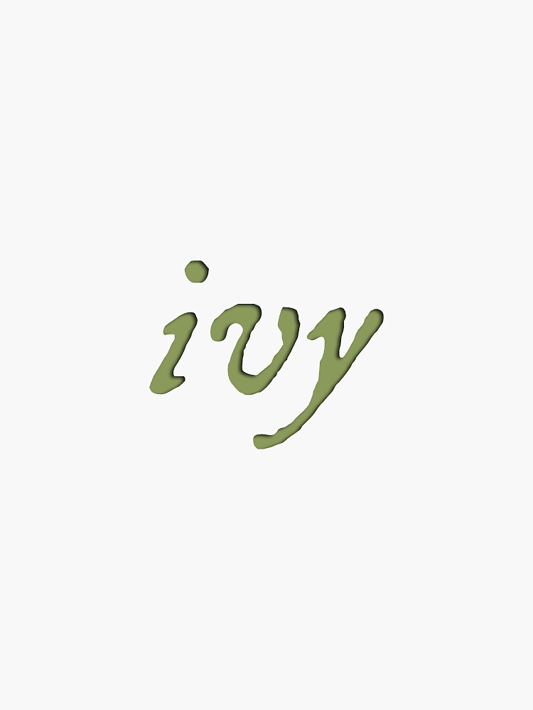 "ivy title" Sticker for Sale by crownyart | Redbubble