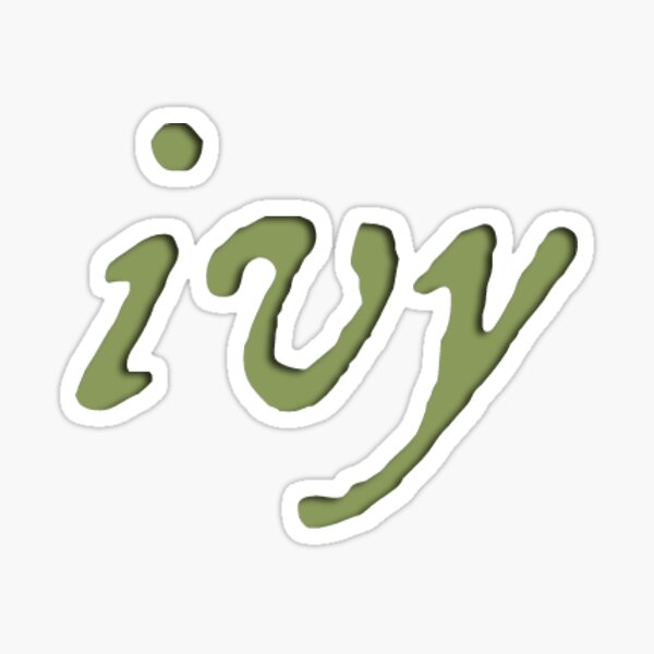 "ivy title" Sticker for Sale by crownyart | Redbubble