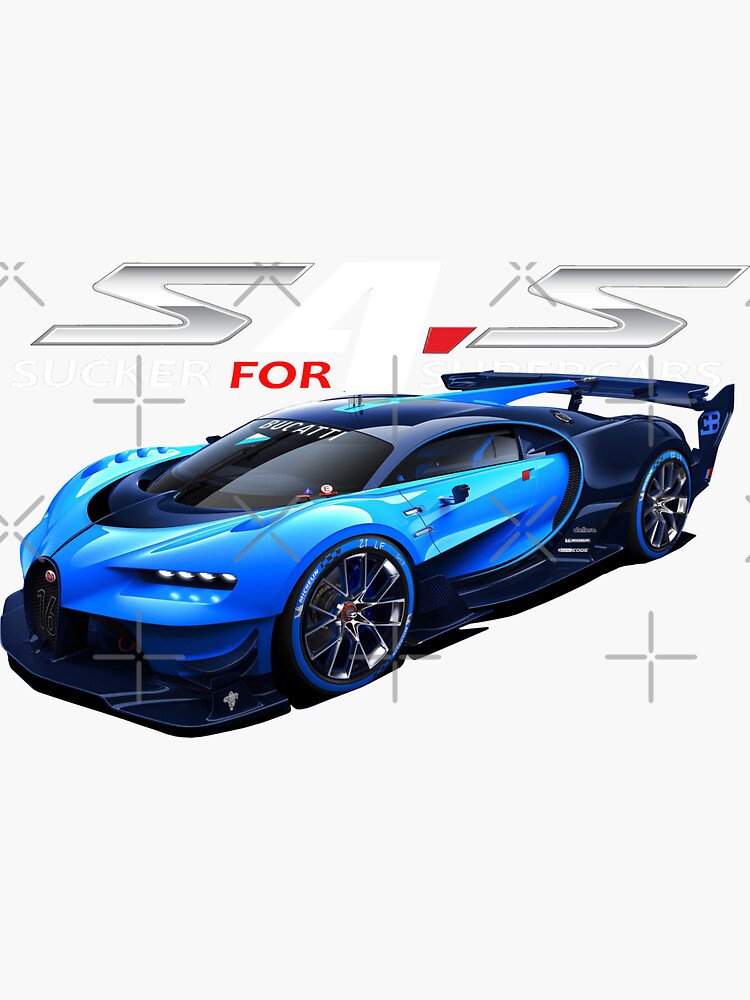"Bugatti Chiron Supercar Products" Sticker for Sale by Sucker4Supercar ...