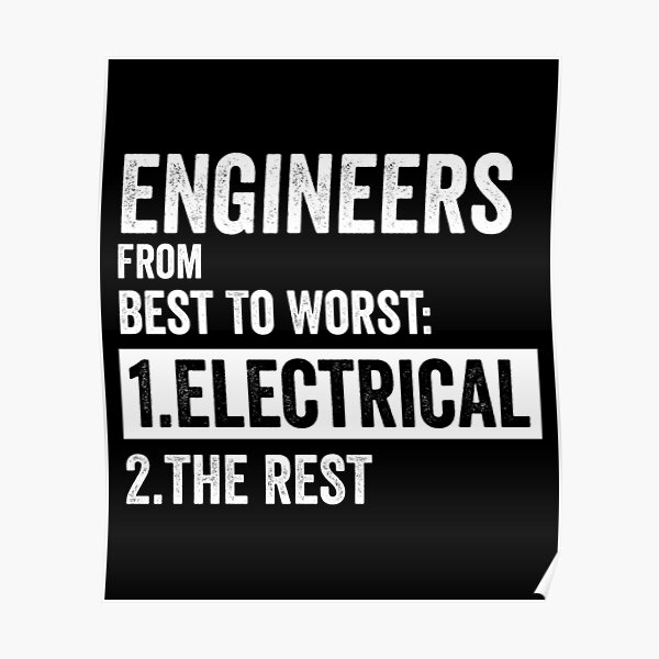 " Engineers From Best To Worst Electrical Engineering, funny electrical ...