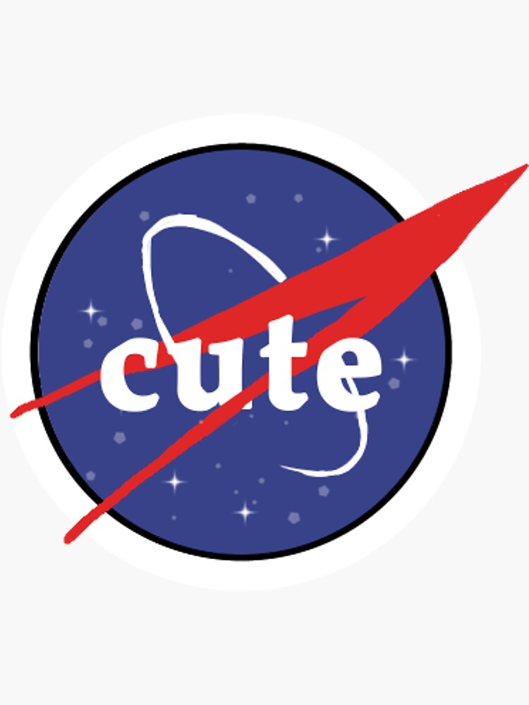 "cute nasa logo sticker" Sticker by alicjasdesigns | Redbubble